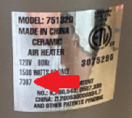 Space Heater Date Code Location - Lasko – Lasko Family of Products