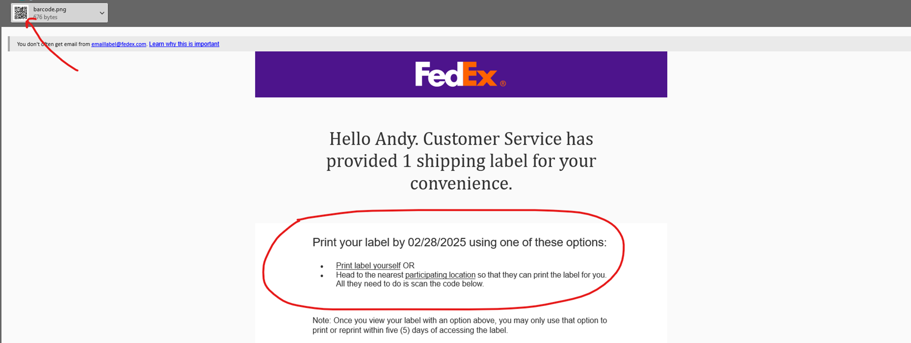 How to access a FedEx return label – Lasko Family of Products